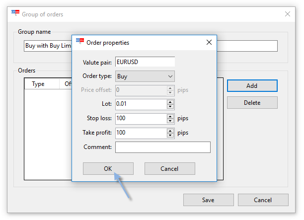 Open multiple orders with trade panel for MT4®